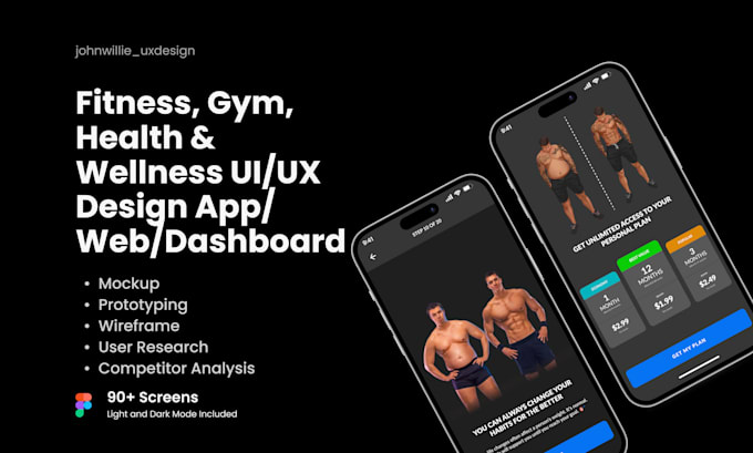 Design fitness app ui ux fitness website ui ux fitness dashboard ui ux ...
