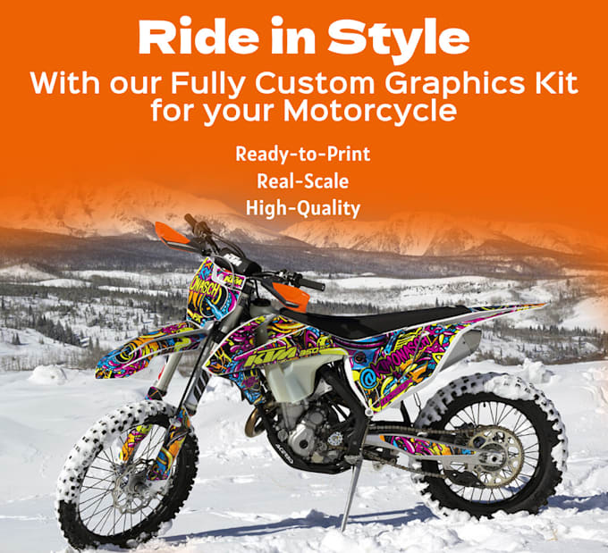Make graphics kit for your motorcycle by Aymannajim | Fiverr