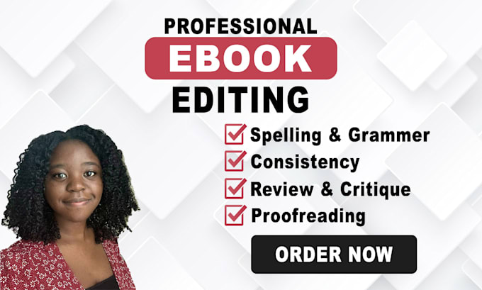 Proofread and edit your ebook or novel by Aaliyahmoore115 | Fiverr