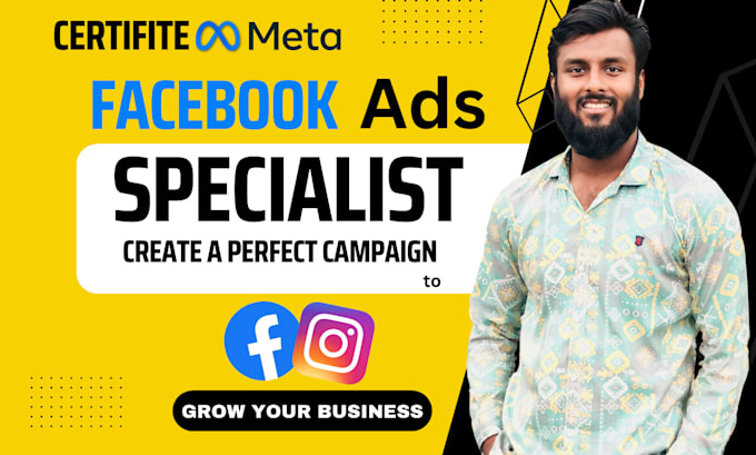 Setup facebook meta ads campaign, instagram ads, meta ads manager ...