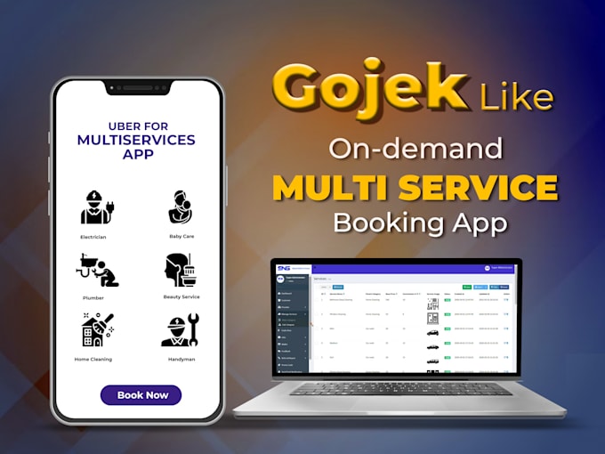 Deliver on demand multiservice booking app like gojek for handyman ...
