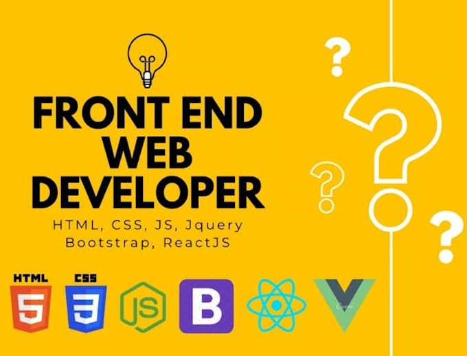 Be front end web developer by Umarxz | Fiverr