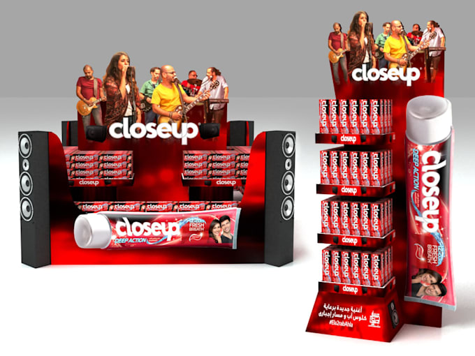 Do product display counter, posm items and retail stand by Aby_lab | Fiverr