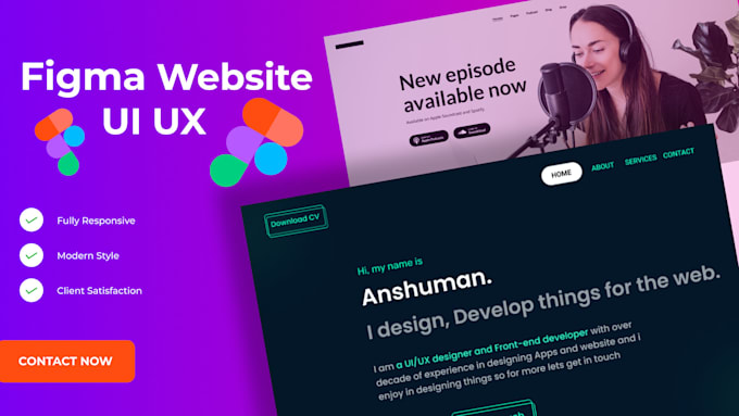 Do urgent digital agency, real estate, saas website ui ux in figma ui ux design by Anshuman0008 ...
