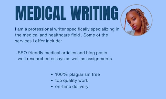 Write health and medical articles with precision by Lenahm636 | Fiverr