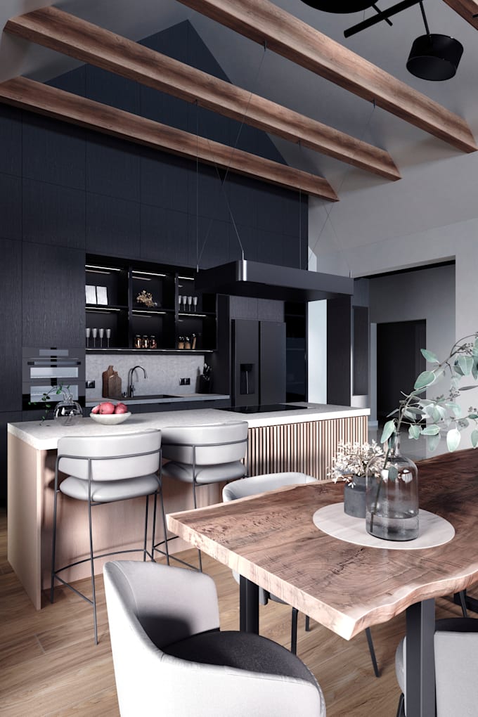Gorgeous interior visualizations in 3ds max by Taniasuslova | Fiverr
