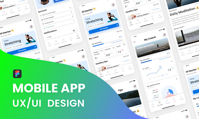 Design a mobile app with figma ux ui by Axel_hoizai | Fiverr