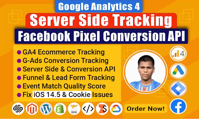 Setup google analytics 4 facebook pixel conversion api ga4 server side tracking by Webtrackingx ...