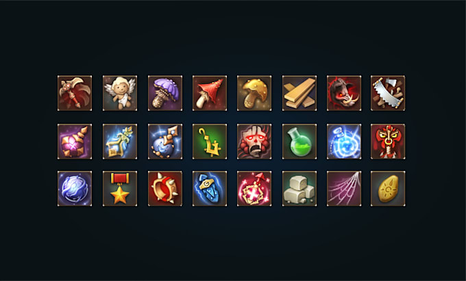 Create icons for your rpg game by Voronov3d | Fiverr