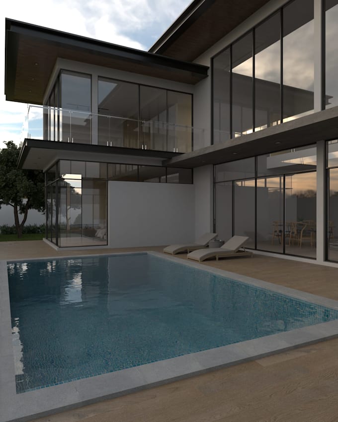 Do realistic 3d exterior architectural renderings by Haroldcallejas_ | Fiverr