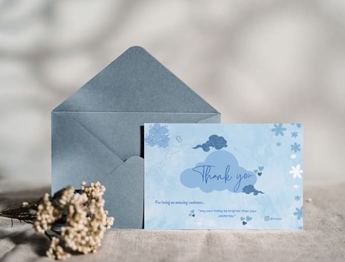 Design an elegant postcard , insert and thank you card by Flamingo_234 ...