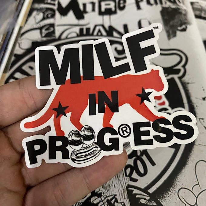 Custom sticker design for your brand by Berniazadha | Fiverr