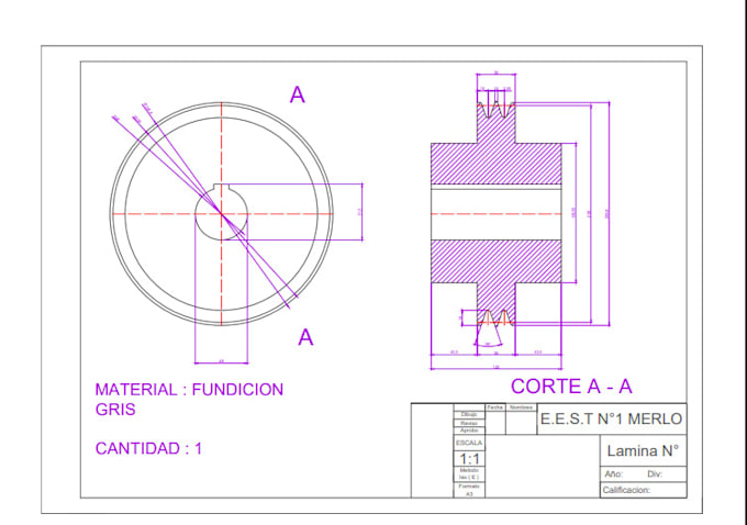Autocad part design 2d 3d by Matias_mart | Fiverr