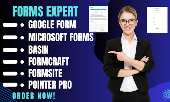 Build google form microsoft forms basin formcraft formsite pointer pro by Formsdigitals | Fiverr