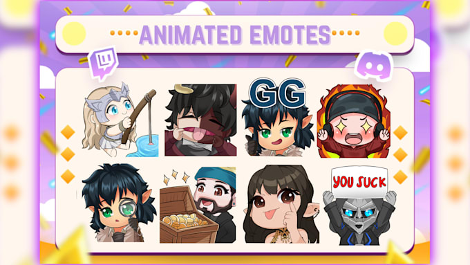 Make beautiful animated emotes for your stream