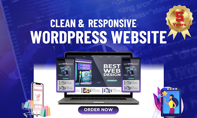 Design clean and responsive wordpress website by Nuwanpiumantha | Fiverr