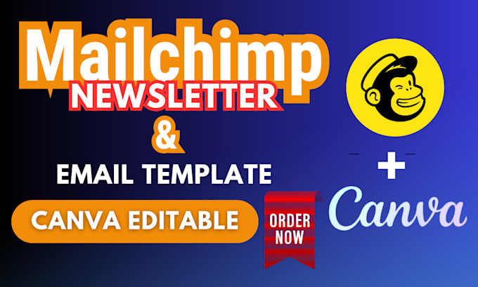 Design a mailchimp newsletter and email template in canva by Wajidh1981 ...