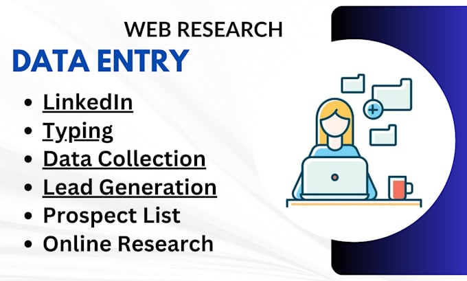Web research data entry by Sukhan01 | Fiverr