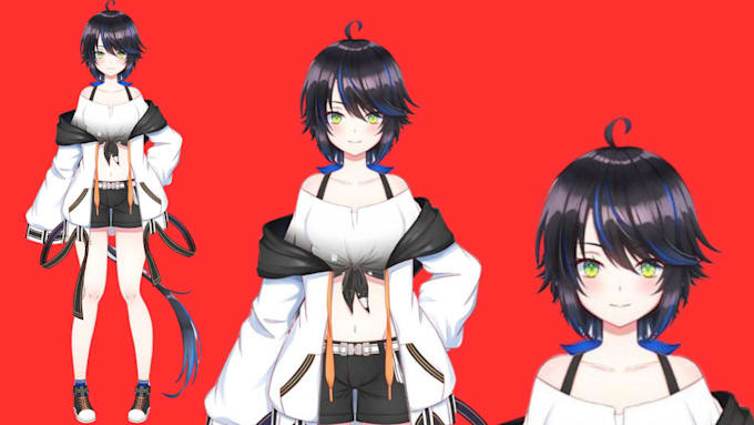 Draw, rig live2d vtuber model, 2d pngtuber model, 2d vtuber rigging ...