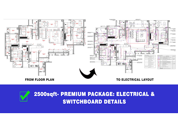 Do electrical layout for your home by Vrittivaish | Fiverr