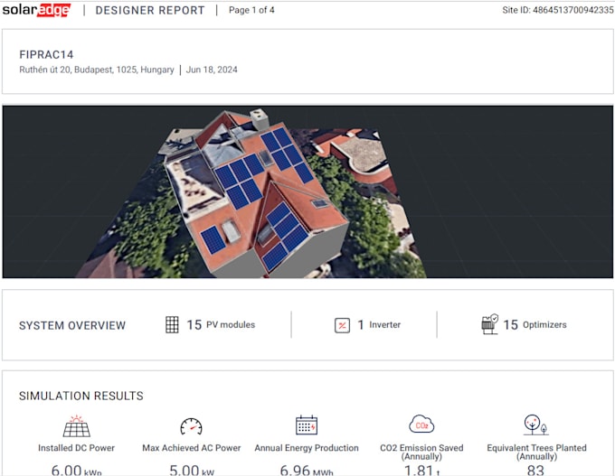 Design your solar pv system with solaredge designer and 3d drawings by Linora652 | Fiverr