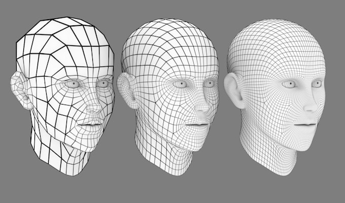 Do 3d character retopology, uv unwrap map optimization, topology low poly model by ...