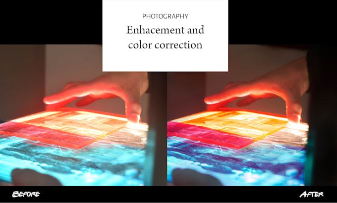 Do any basic photo enhacement and color correction