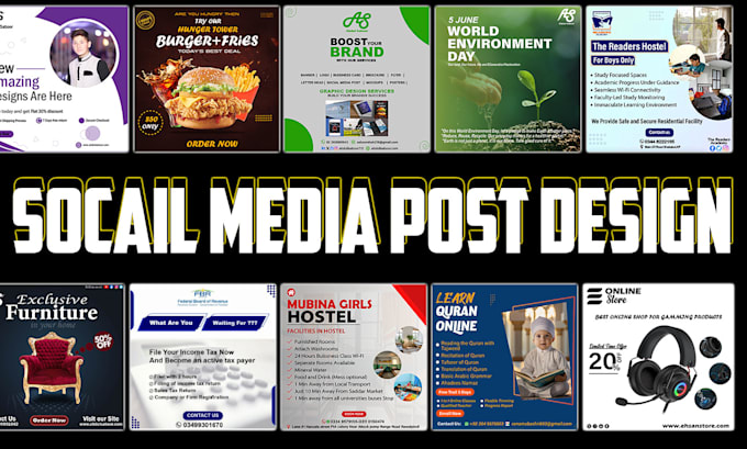 Create social media posts designs and meta ads by Technicalsaboor | Fiverr