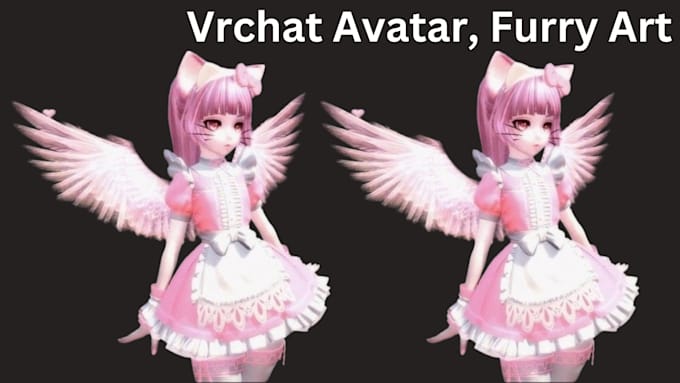 Rig and model 3d vrchat avatar, vr chat, vtuber, furry avatar, vrm for ...