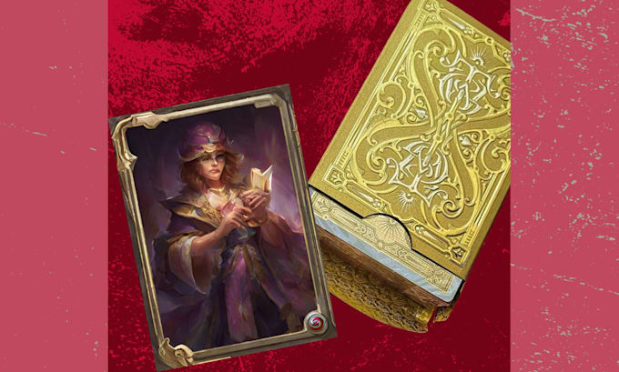 Design custom card game board game tarot tgc zodiac card with box, and ...