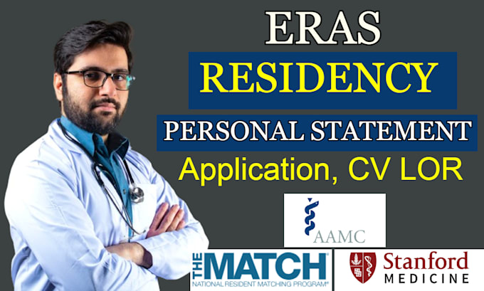 Create your professional residency personal statement and eras cv by ...