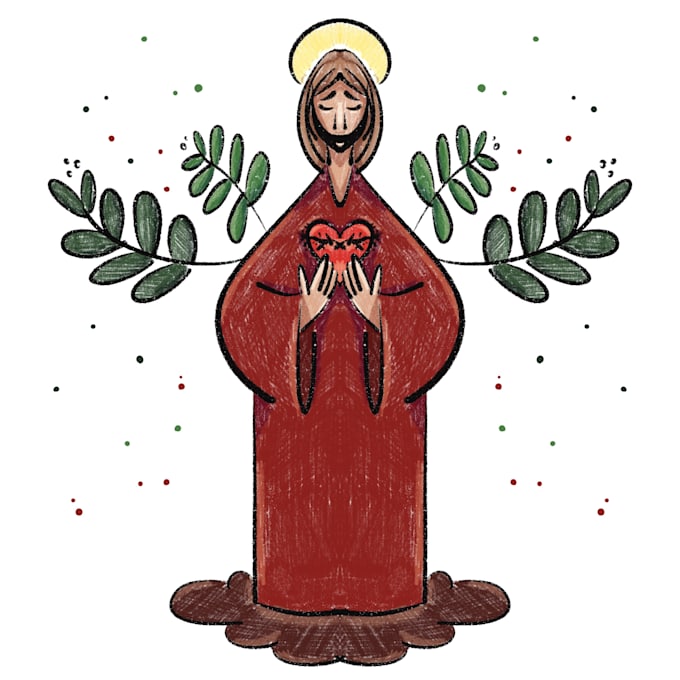 Draw cute catholic illustrations for your book or ebook by Tatiamorim ...