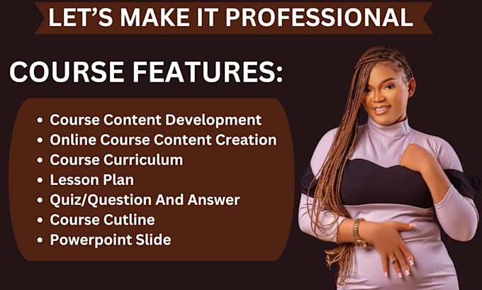 Create online course, content course, creation course curriculum ...