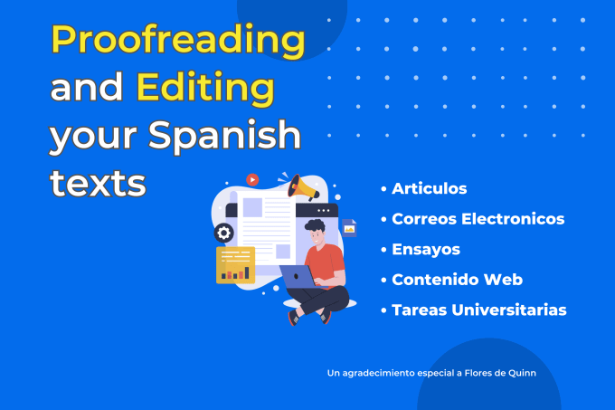 Correct your text in spanish by Antochs | Fiverr Correct your text in spanish by Antochs | Fiverr