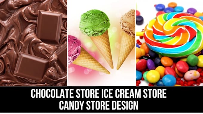 7 figure ice cream shopify store food website, chocolate store candy ...