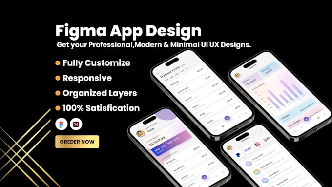 Create figma app design by Saim_uiuxdesign | Fiverr