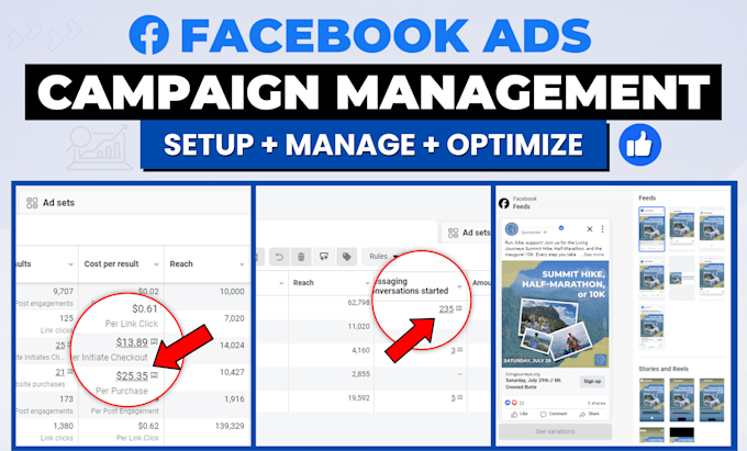 Setup, manage and optimize your facebook ads campaign by Adsace | Fiverr