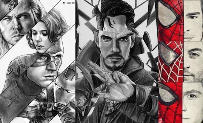 Draw comic book page, manga anime storyboard, superhero character ...