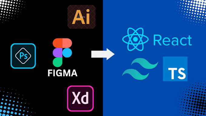 Convert figma, xd, ai, psd design into a react, html webpage by Julian_fredrick | Fiverr