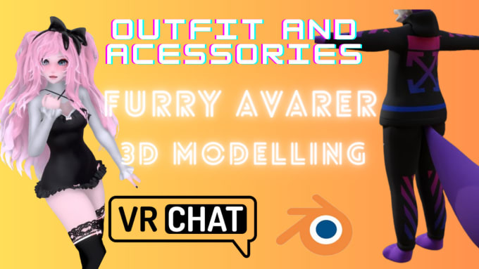 Create And Texture Vrchat Avatar Vrc Model Outfit Vr Chat Nsfw Furry Or Edit By Isabellamarkt