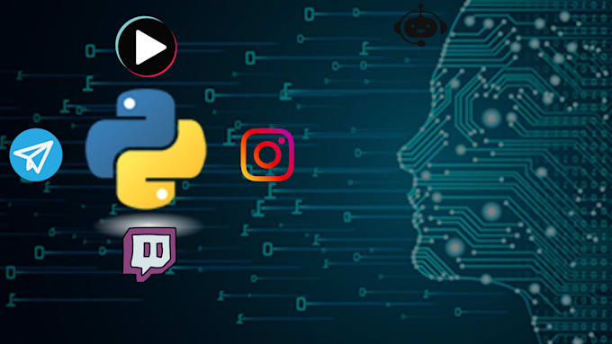 Create instagram bot, youtube, tiktok, telegram, twitch automation bot ...