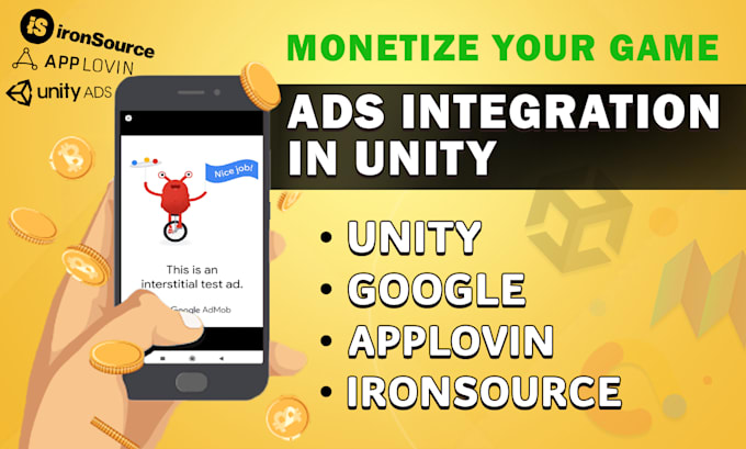 Do admob ads facebook ads and unity ads integration in your game by Muneebyasir | Fiverr