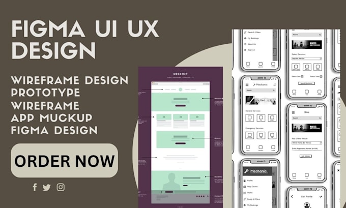 Design wireframes, prototype, uiux design for mobile, web app by Jenniferweb1 | Fiverr