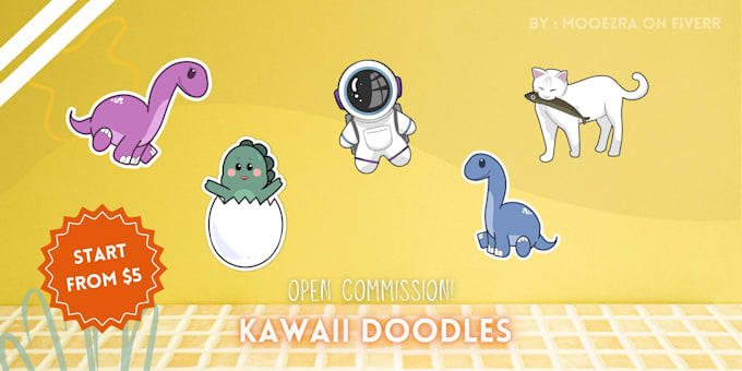 Draw cute simple illustration for you by Mooezra | Fiverr