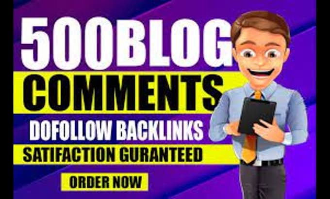 Do 500 dofollow blog comments backlinks high da pa by Larryseomaster ...