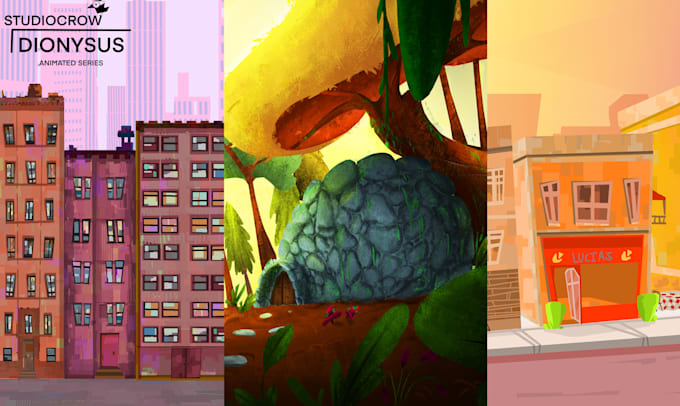 Draw background illustration and environment concept art by Shifu__arts ...