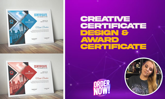 Design a certificate design, diploma or award certificate by ...