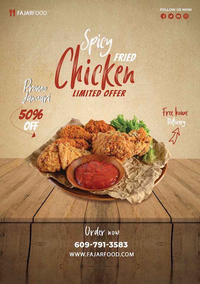 Design your promotional poster by Mywork_12 | Fiverr