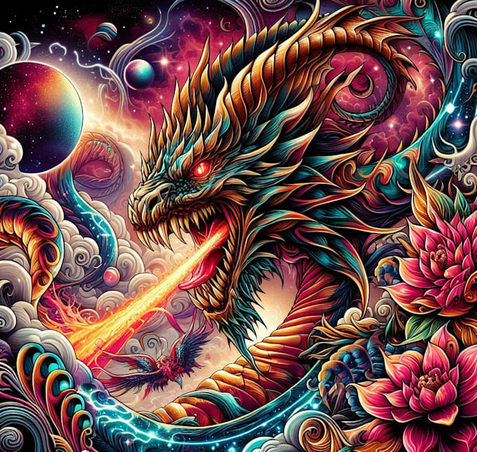 Draw your own dragon or custom fantasy character by Rjjamal420 | Fiverr