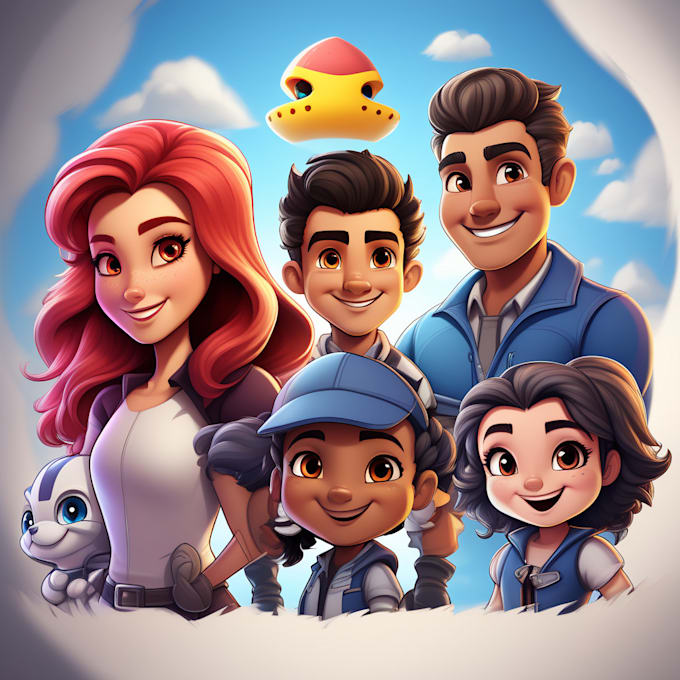 Draw anything as a cartoon, cartoon character or mascot by Markabea ...